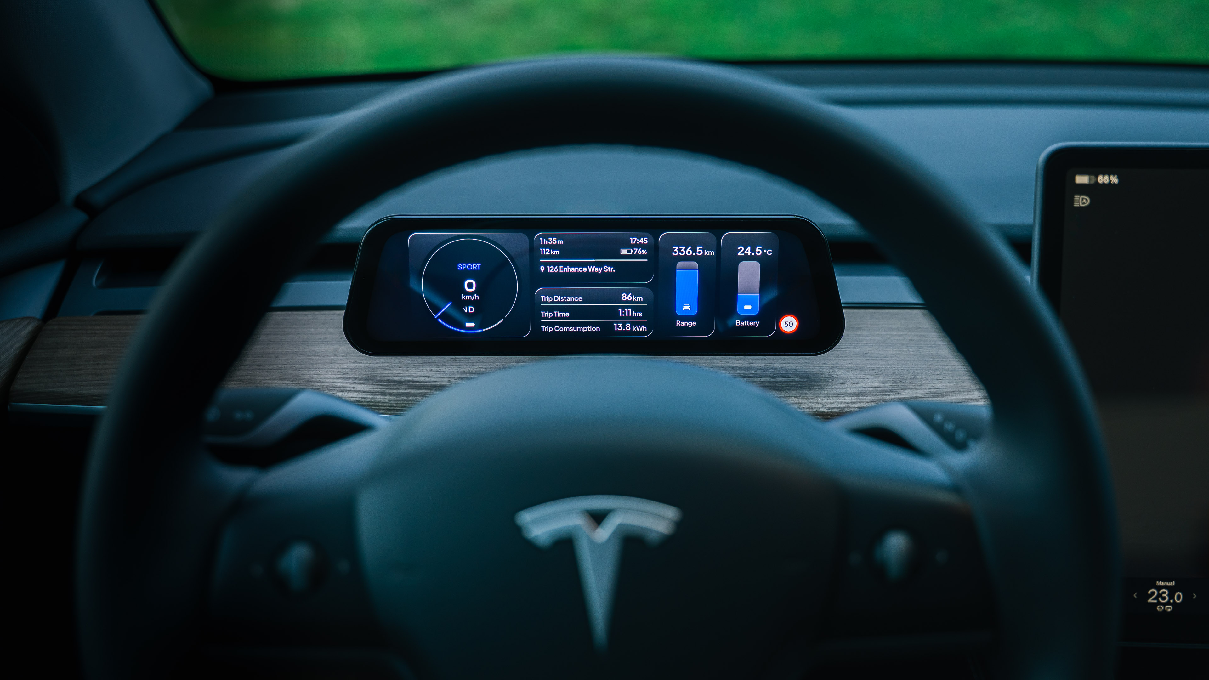 S3XY Dash til Tesla Model Y og 3 - Bilkomponenter.no